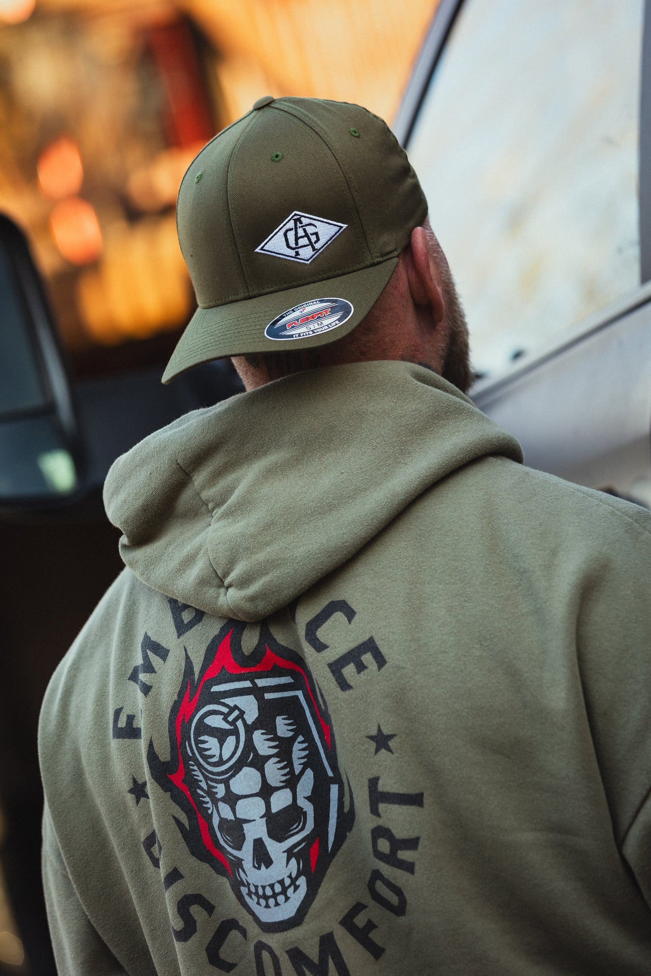 Flexfit Diamond Logo Hats - Embroidered