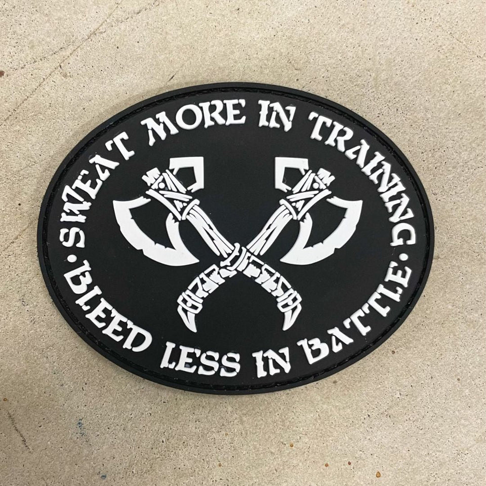 Sweat More In Training - Bleed Less In Battle PVC Patch
