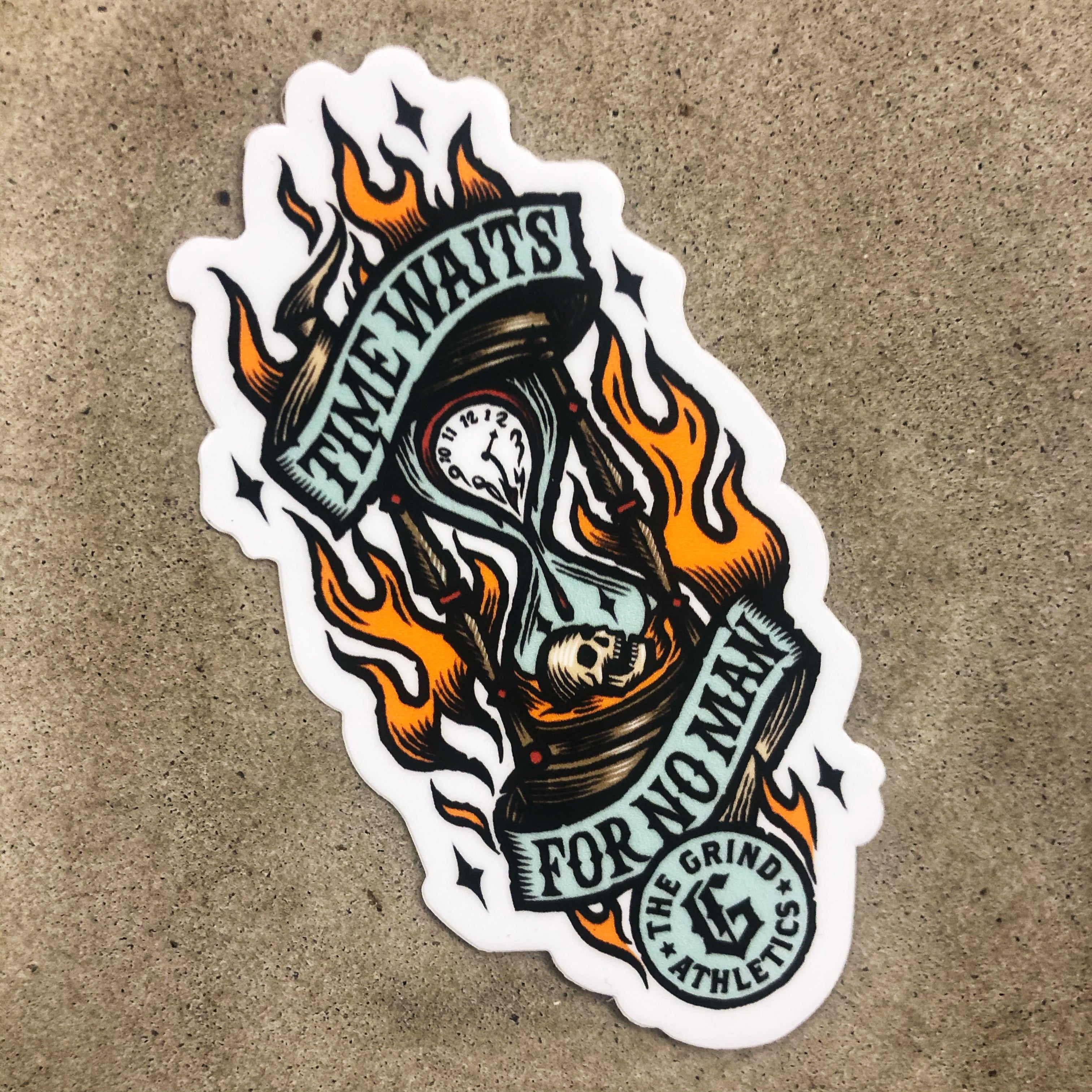 Time Waits For No Man- Sticker